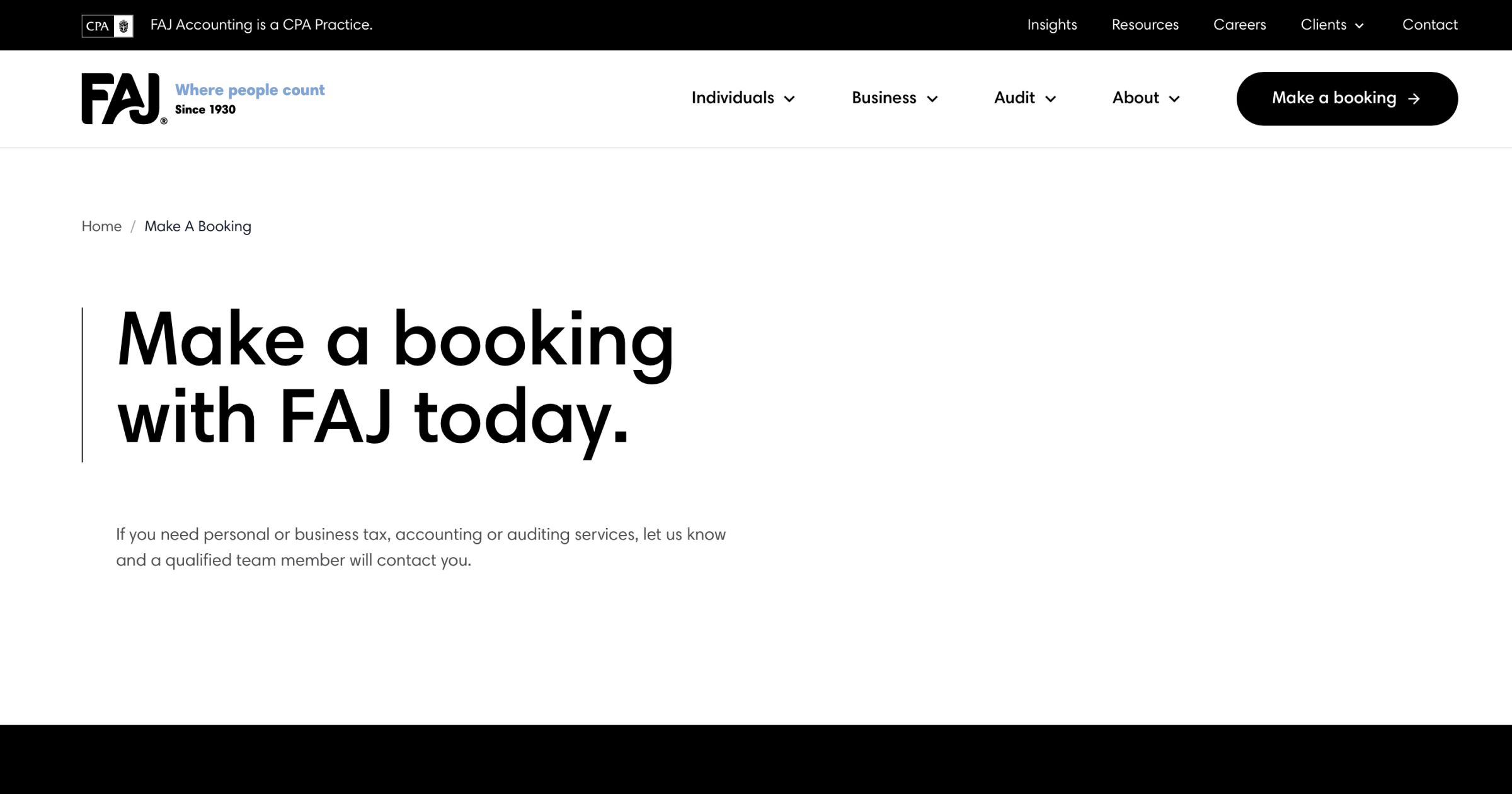 Make a Booking with FAJ Today - FAJ, Fremantle